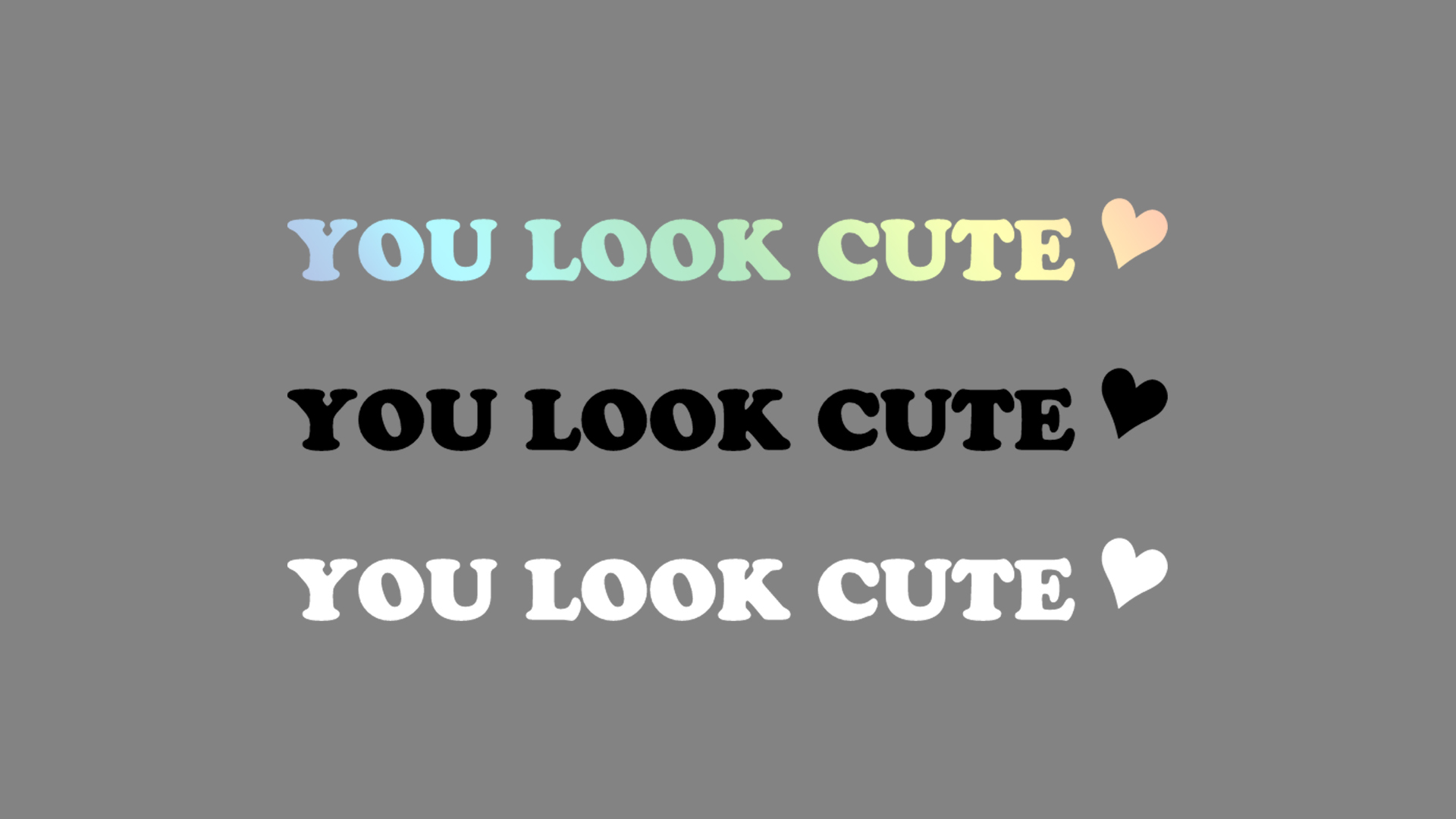 Autosticker - you look cute - B5_Builds - Autoaufkleber